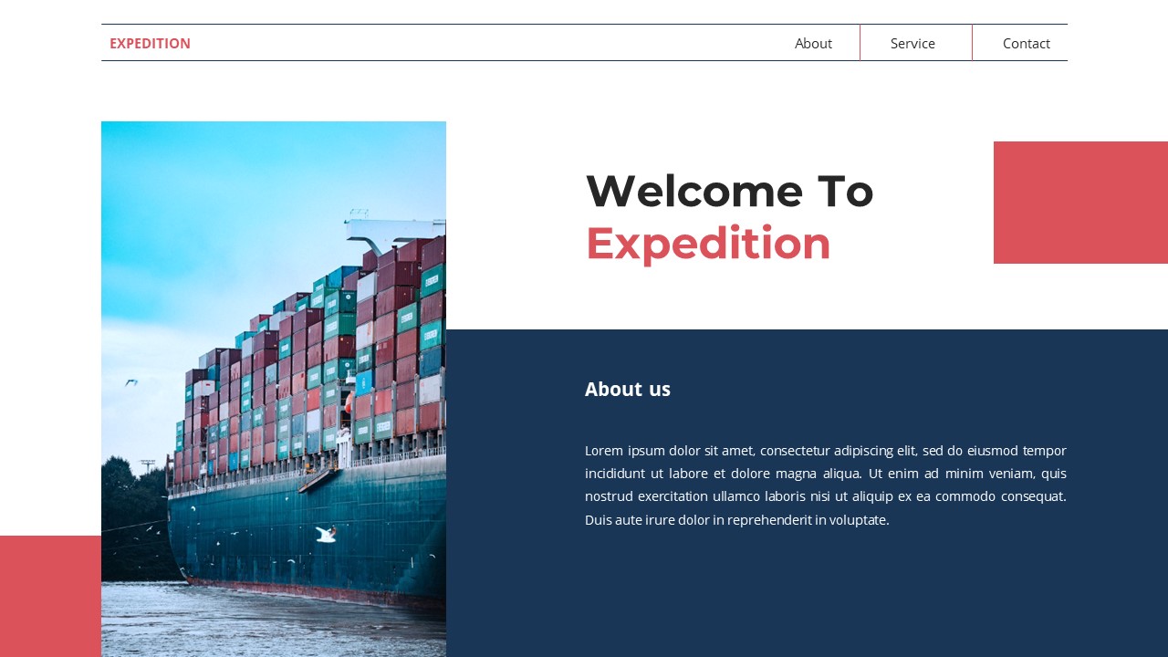 Expedition - Logistic Powerpoint Templates, Presentation Templates