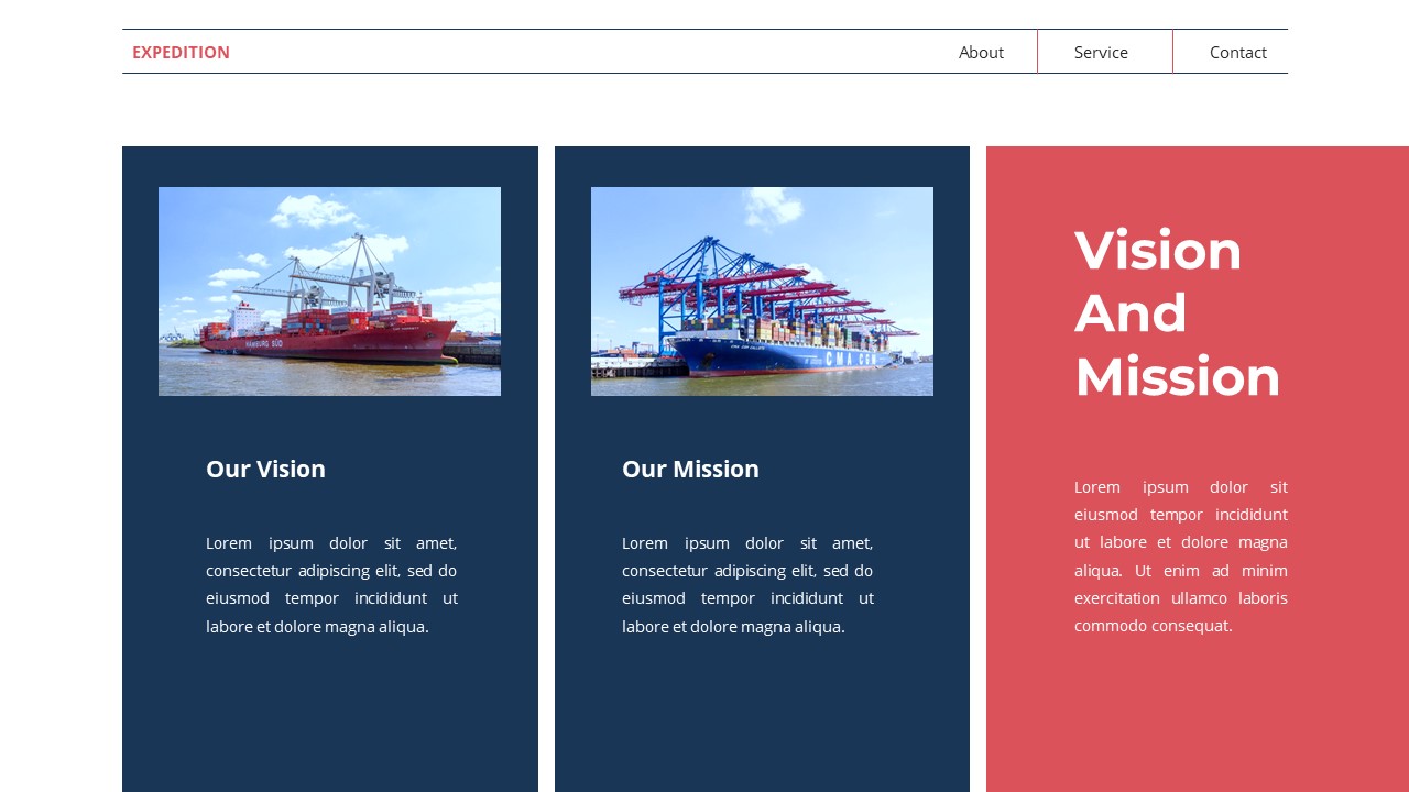 Expedition - Logistic Powerpoint Templates, Presentation Templates