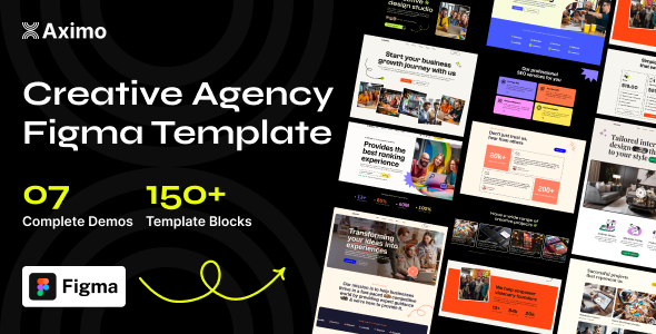 Aximo - Creative Agency Figma Template by FavDevs | ThemeForest