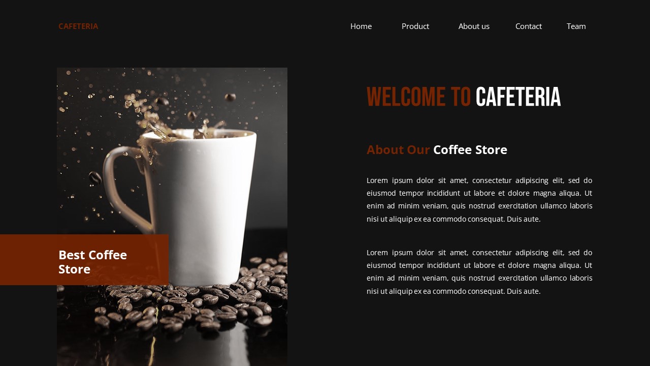 Cafeteria - Coffee Powerpoint Templates, Presentation Templates ...