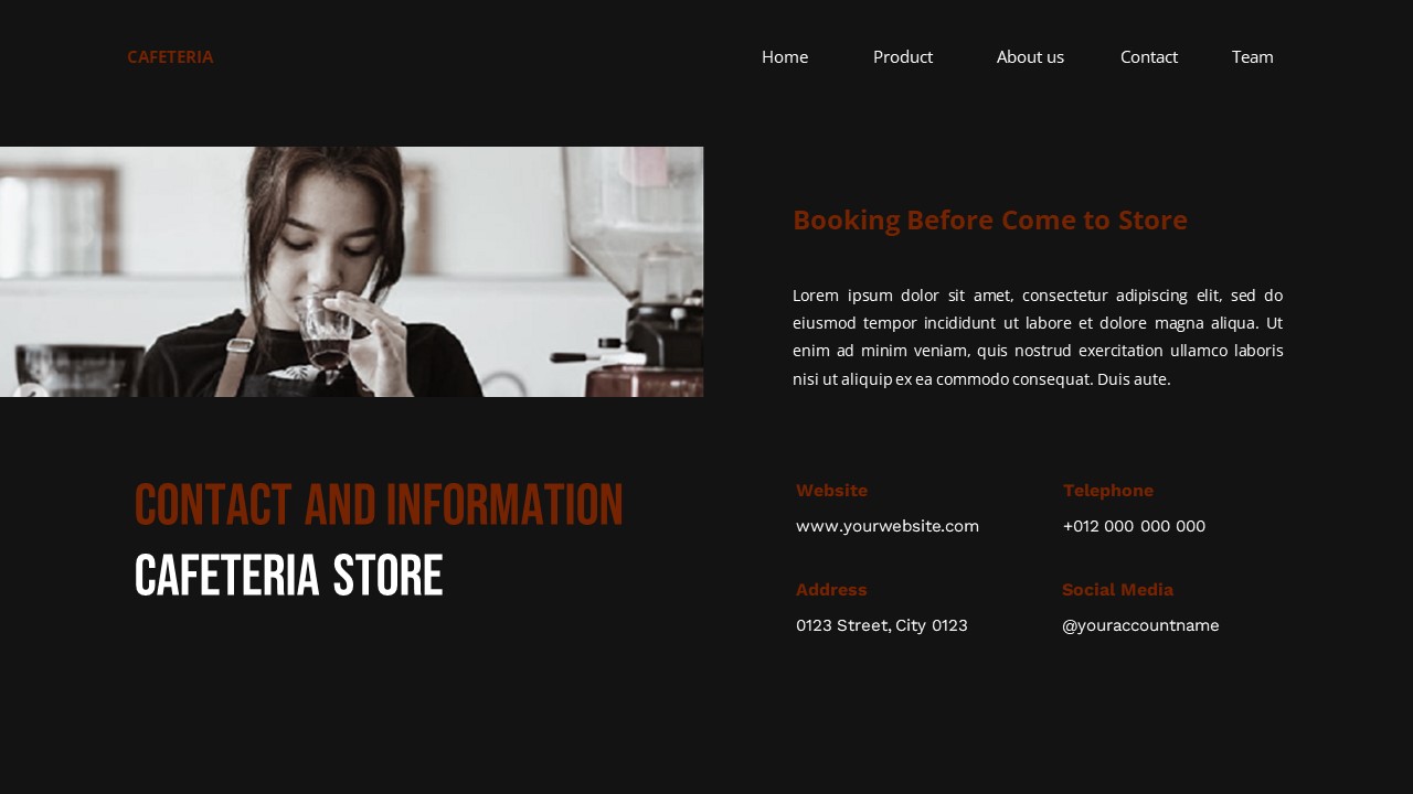 Cafeteria - Coffee Keynote Templates, Presentation Templates | GraphicRiver