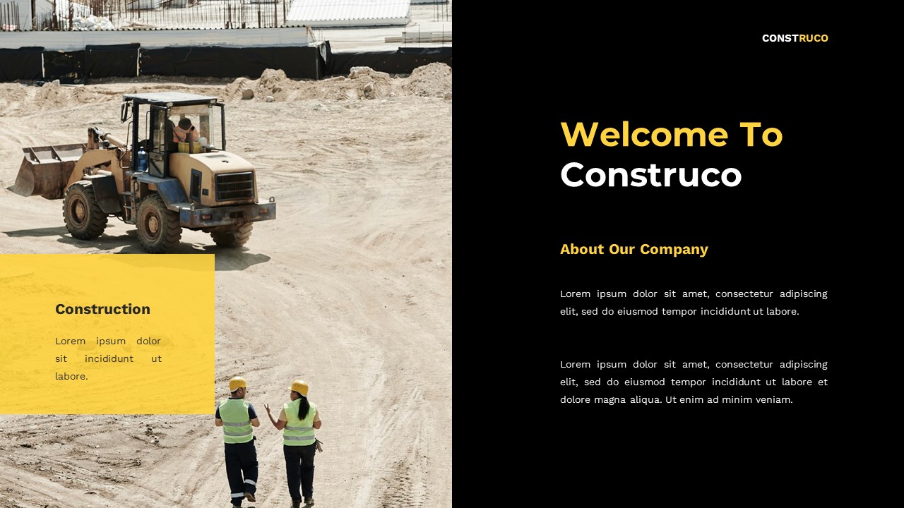 Construco - Construction Powerpoint Templates, Presentation Templates