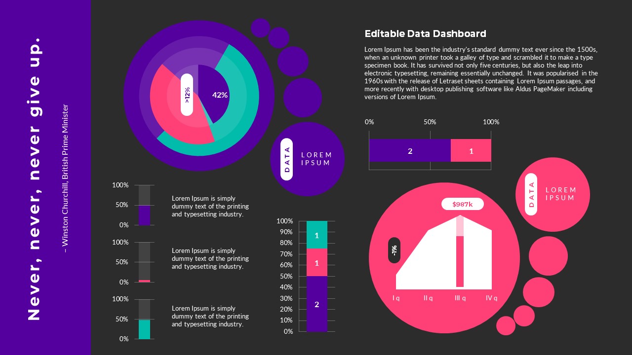 Big and Bold Data Dashboards PowerPoint Presentation Template ...