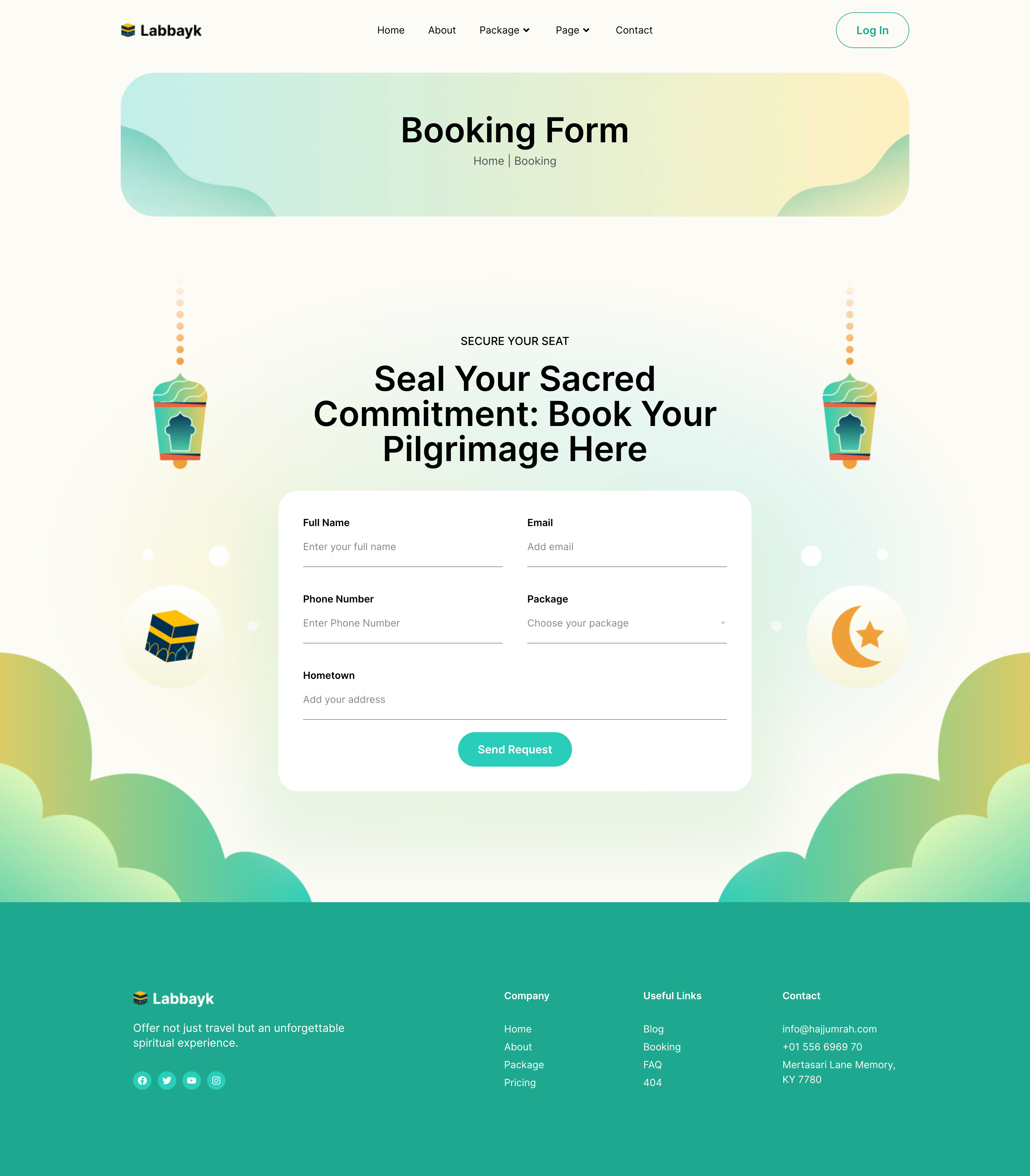 Labbayk - Hajj & Umrah Tour Travel Elementor Template Kit by holylinedesign
