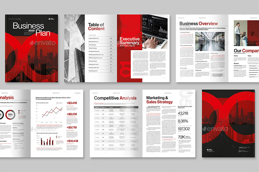 Business Plan Template, Print Templates | GraphicRiver