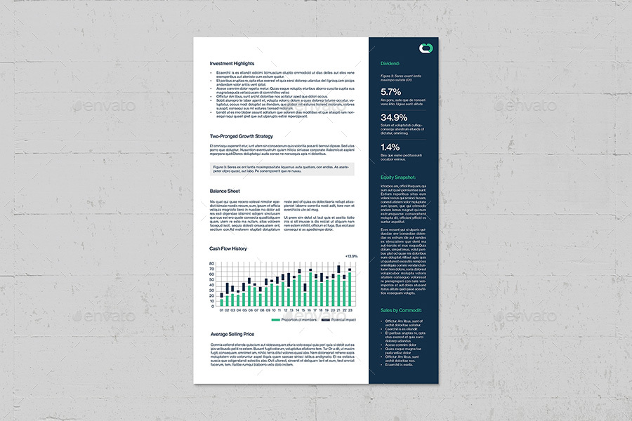 Factsheet, Print Templates | GraphicRiver