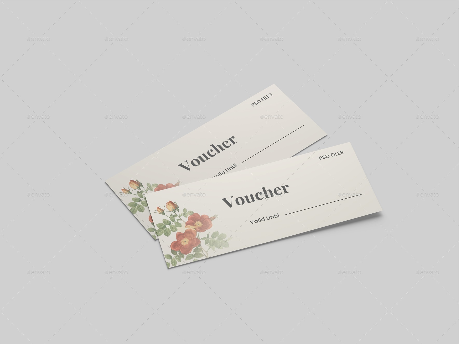 Minimalist Voucher Mockup, Graphics | GraphicRiver