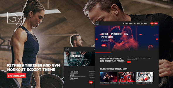 Fitness - Fitness Trainer and Gym Workout Script Theme by Meteros ...