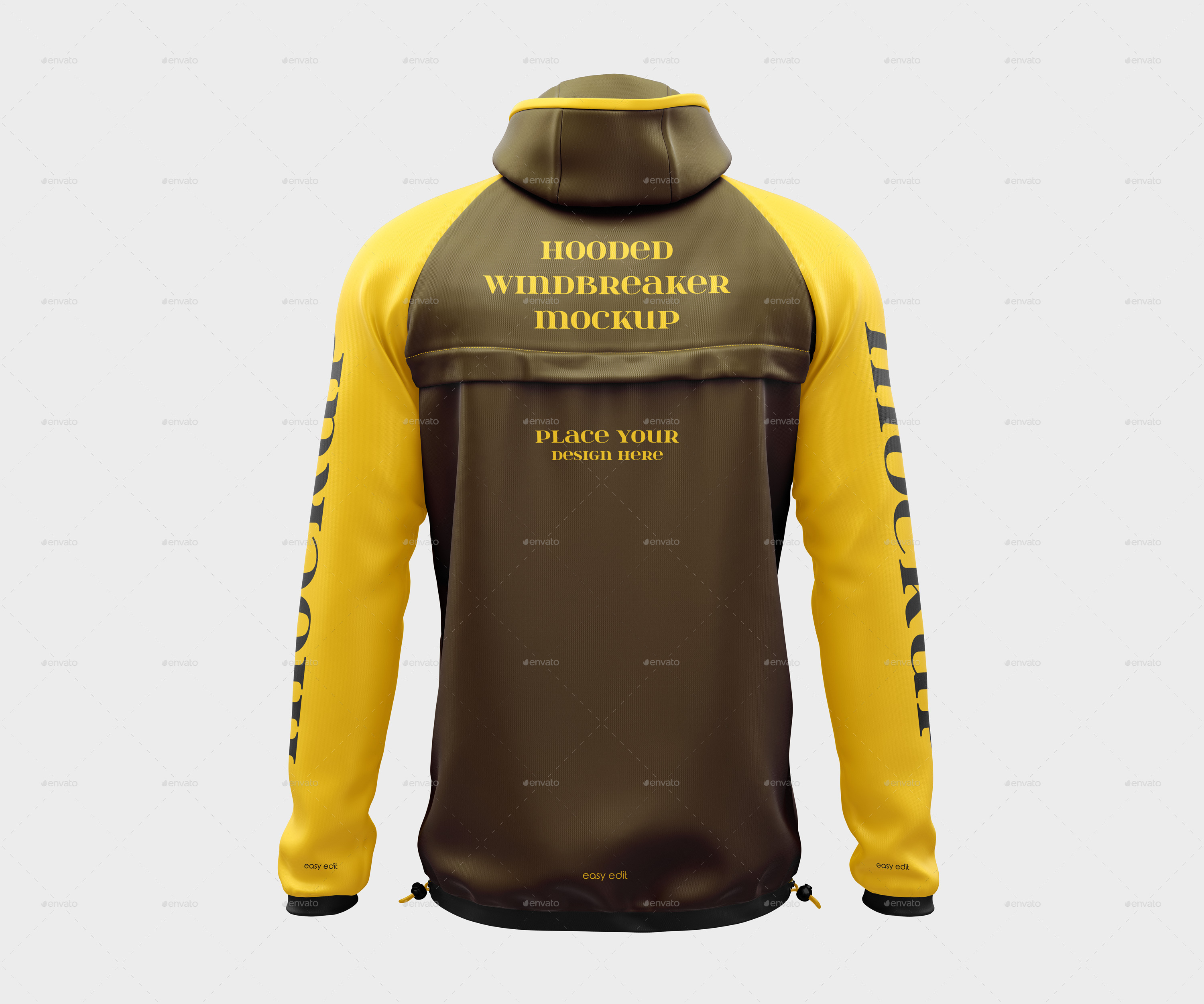 Hooded Windbreaker Mockup Set, Graphics | GraphicRiver