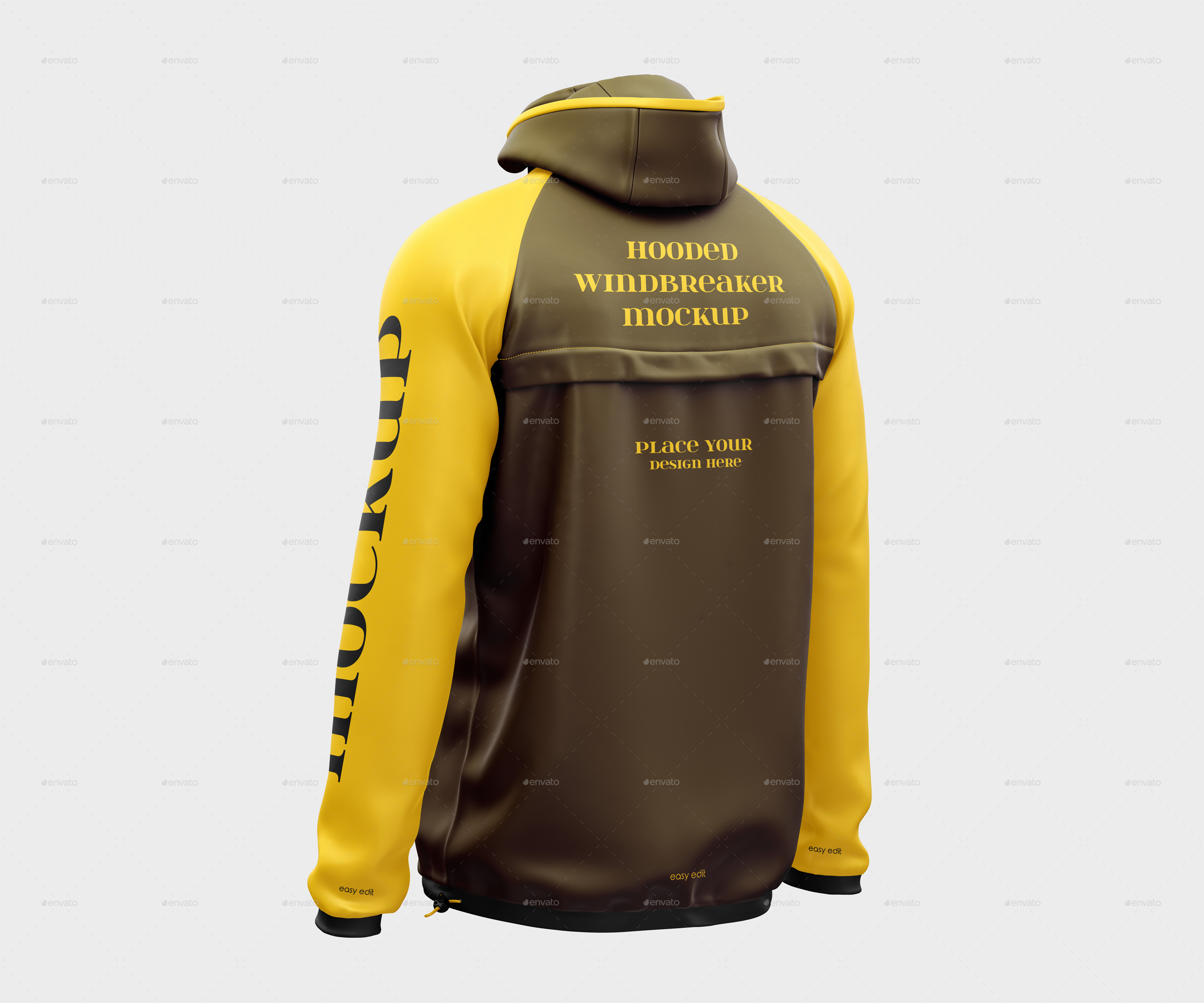 Hooded Windbreaker Mockup Set, Graphics | GraphicRiver