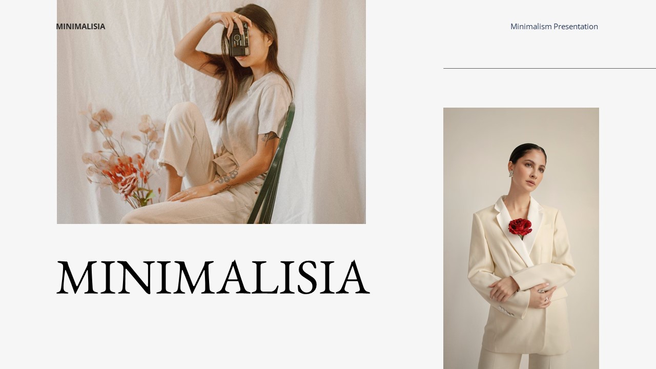 Minimalisia - Minimalism Powerpoint Templates, Presentation Templates