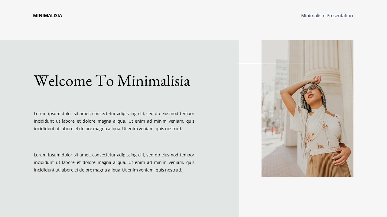 Minimalisia - Minimalism Powerpoint Templates, Presentation Templates