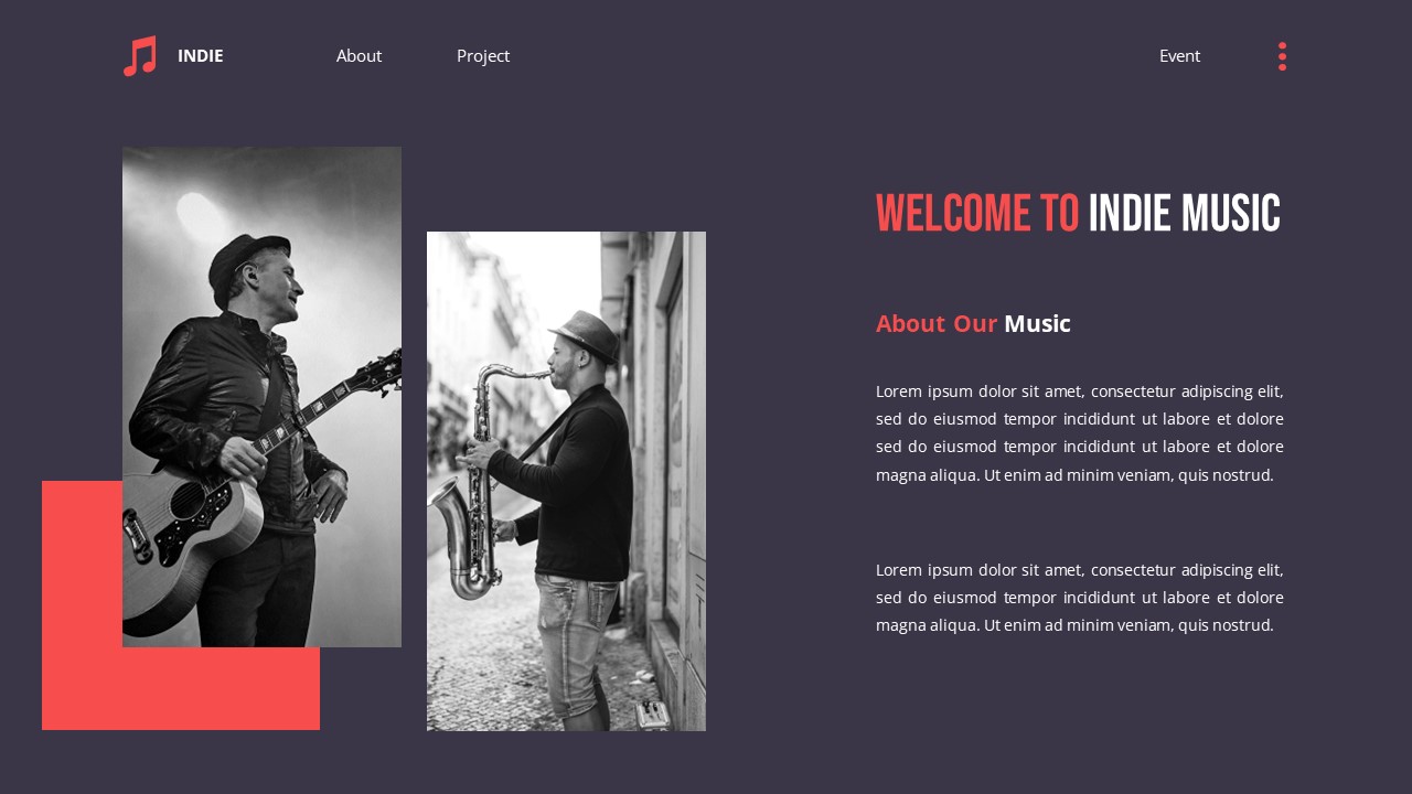 Indie - Indie Music Keynote Templates, Presentation Templates ...