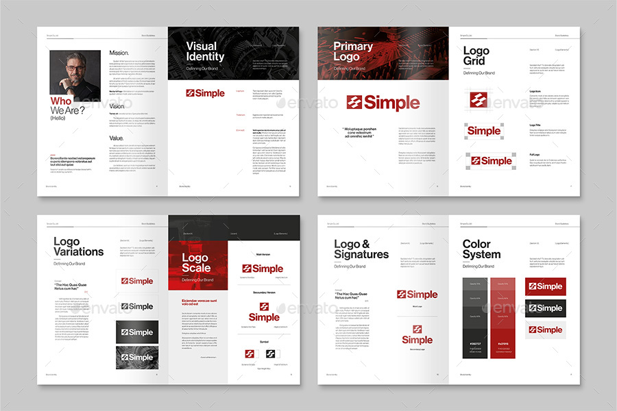 Brand Guidelines Brochure Template, Print Templates | GraphicRiver