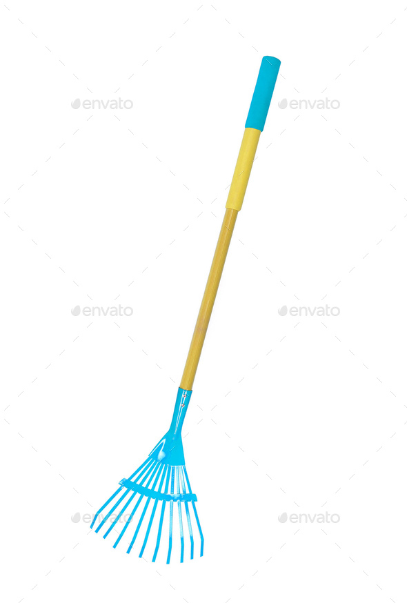 Plastic rake isolated Stock Photo by ozaiachin | PhotoDune