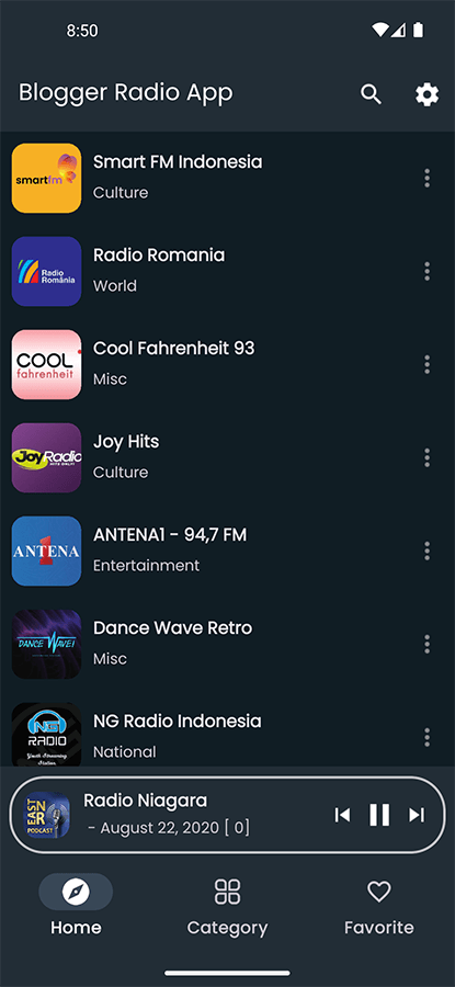 Blogger Radio App - Blogger API v3 by solodroid | CodeCanyon