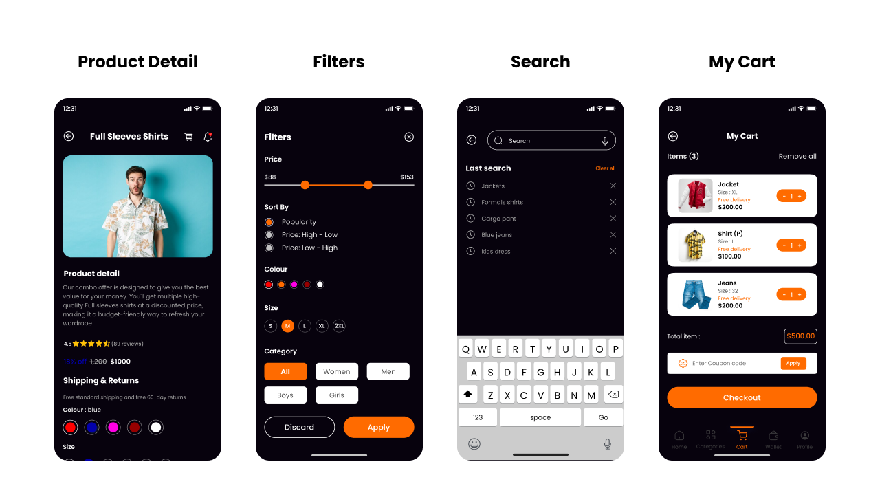 Niigo | Clothes Store Mobile App React Native Template by codeforge0