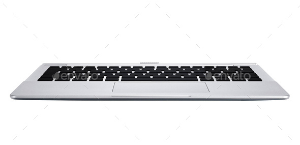 Modern aluminum computer keyboard Stock Photo by photobalance | PhotoDune