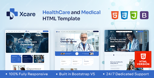 Xcare - Medical and Health Care HTML Template by designervily | ThemeForest