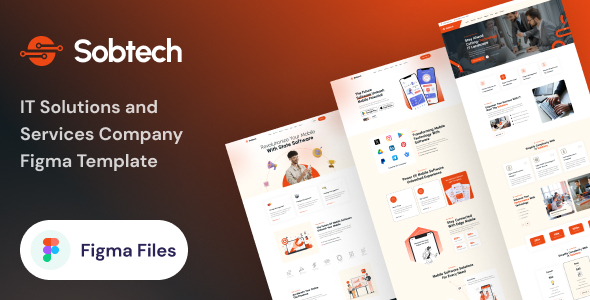 Sobtech - IT Solutions And Services Company Figma Template by SmartSoftCode