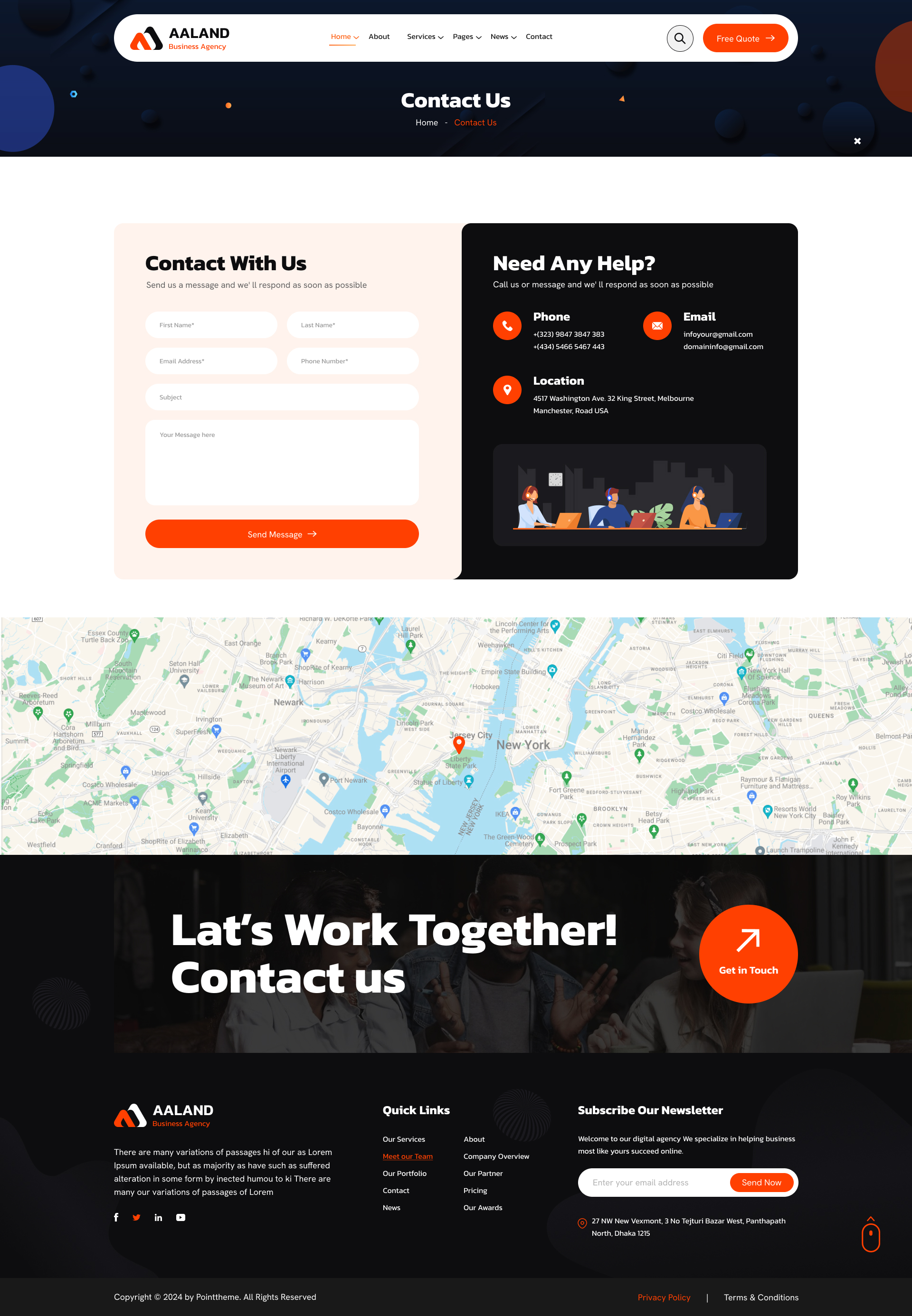 Aaland - Creative Business Digital Agency Figma Template by PointTheme