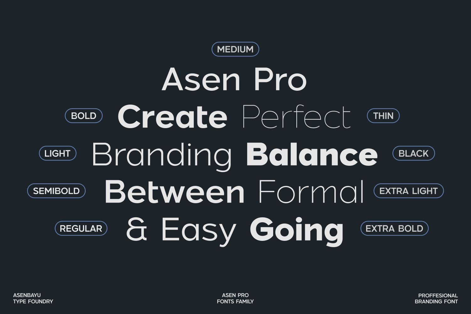 Asen Pro Fonts Family, Fonts | GraphicRiver