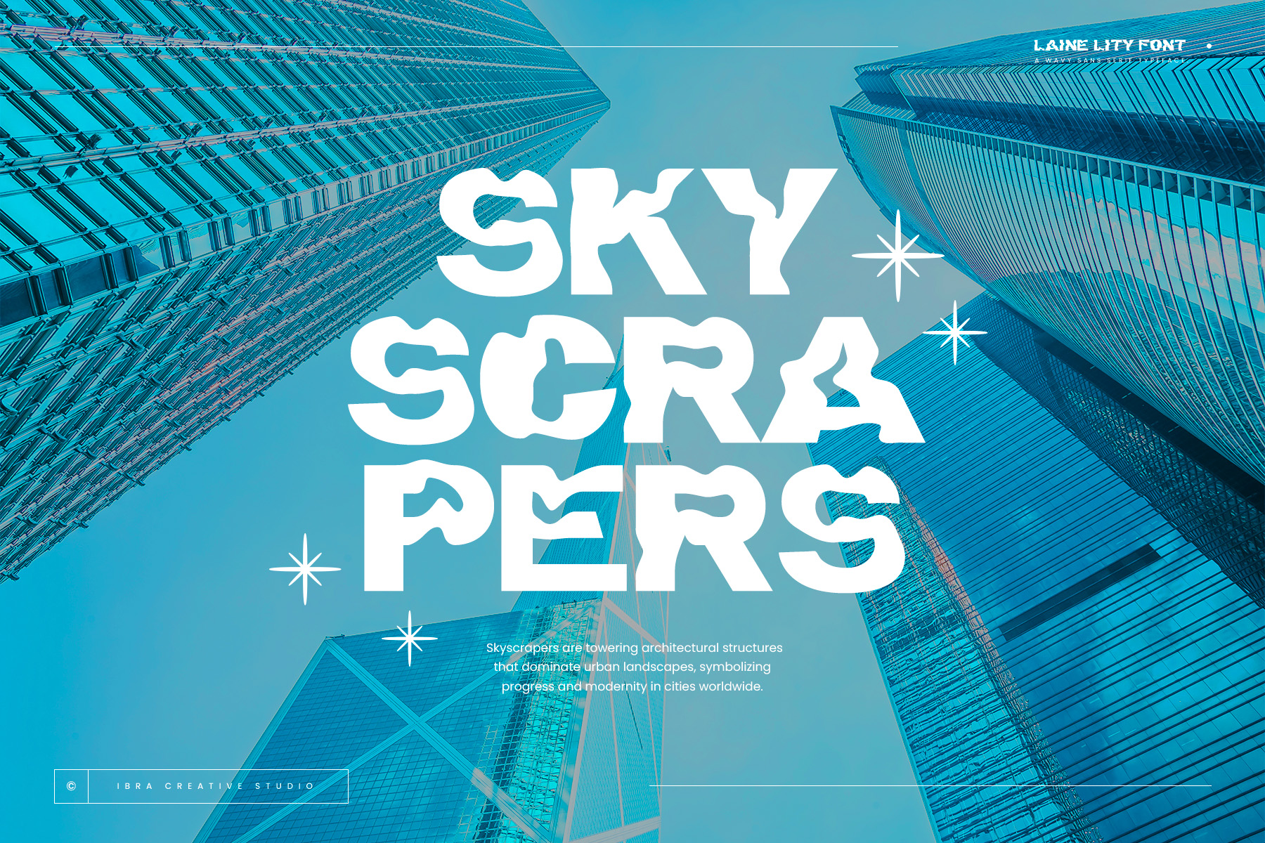 Laine Lity - A Wavy Sans Serif Typeface, Fonts | GraphicRiver