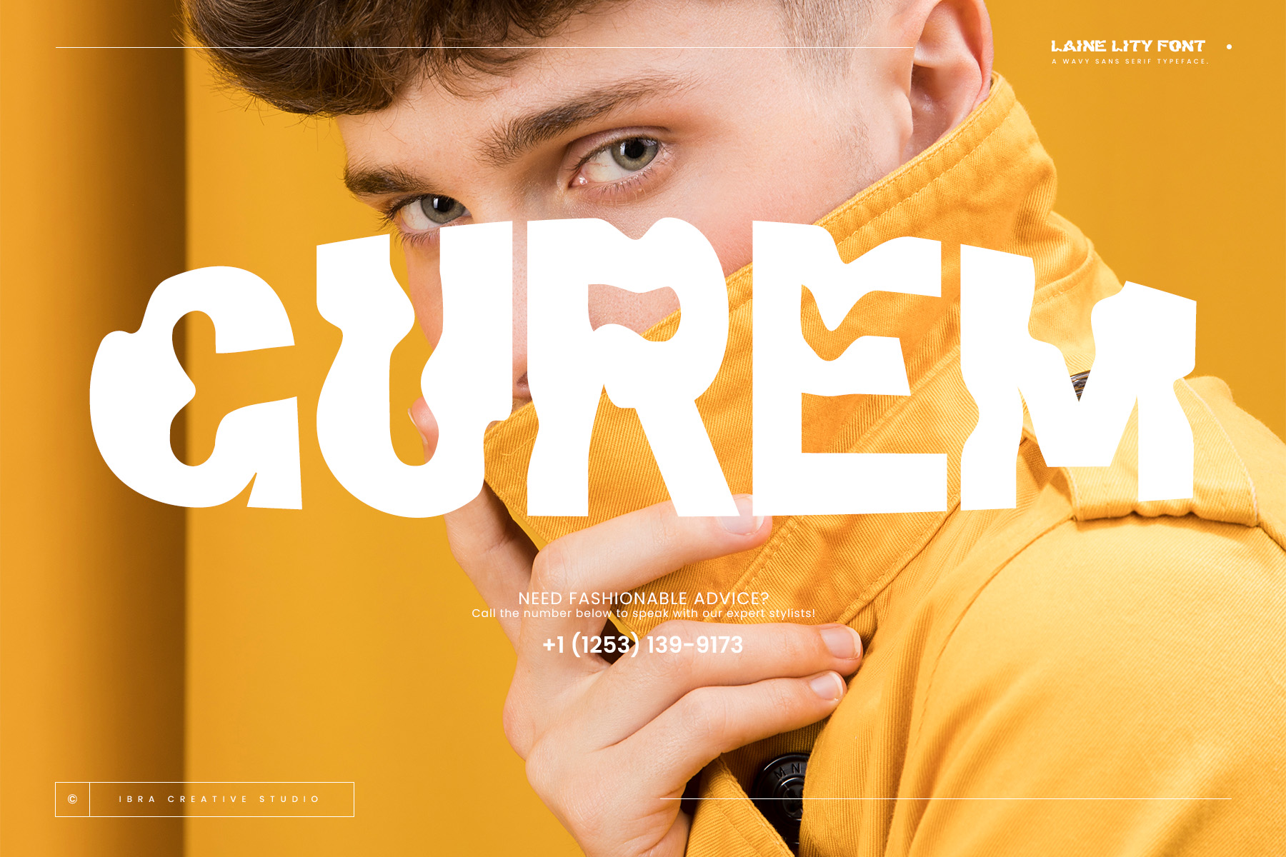 Laine Lity - A Wavy Sans Serif Typeface, Fonts | GraphicRiver