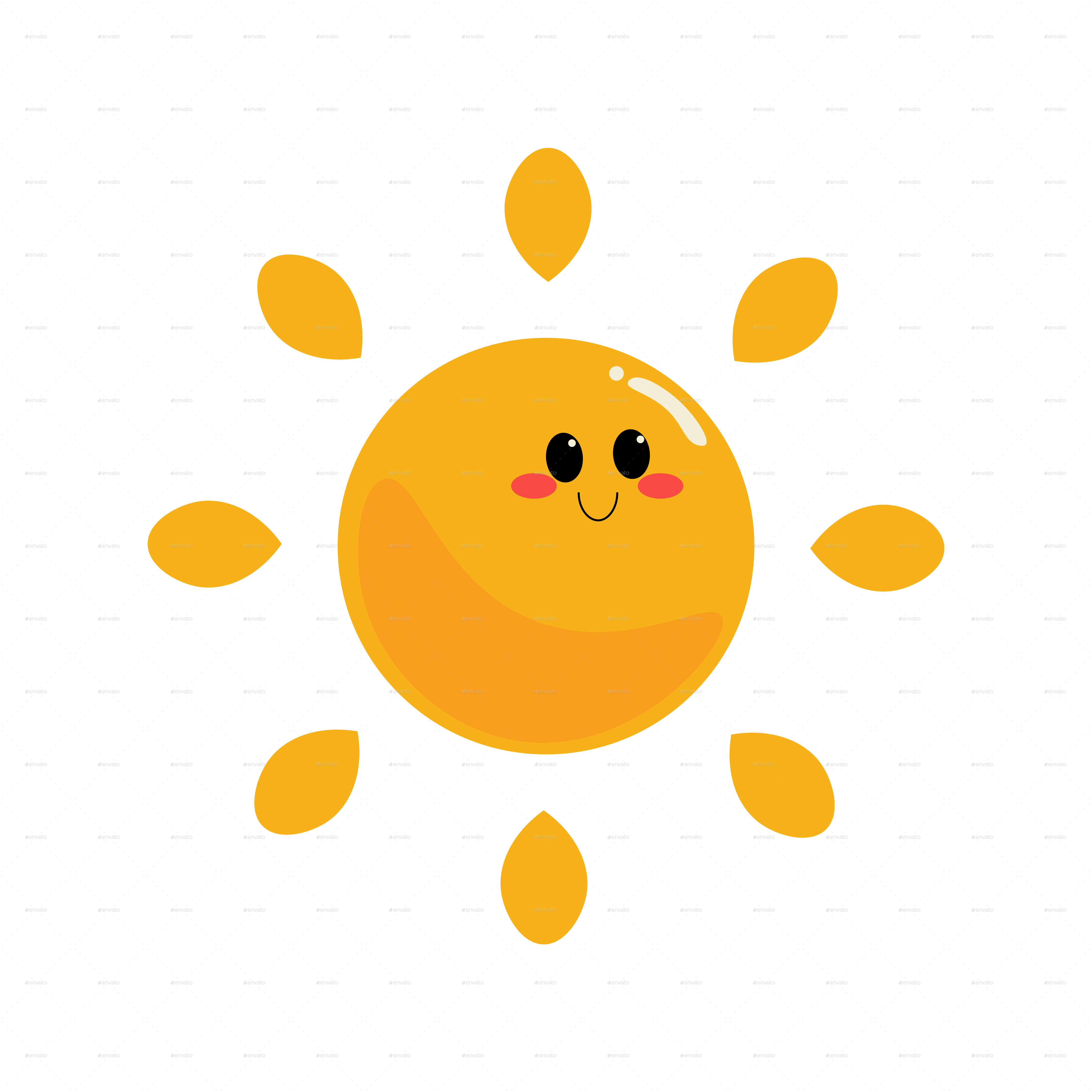 Flat Summer Object Element Pack, Graphics | GraphicRiver