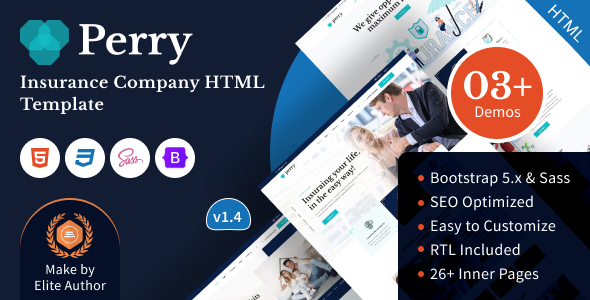 Perry - Insurance Services Company Bootstrap 5 Template by EnvyTheme