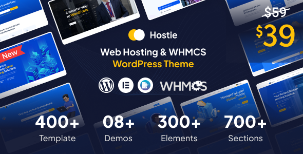 Hostie - Web Hosting & WHMCS WordPress Theme by reacthemes | ThemeForest