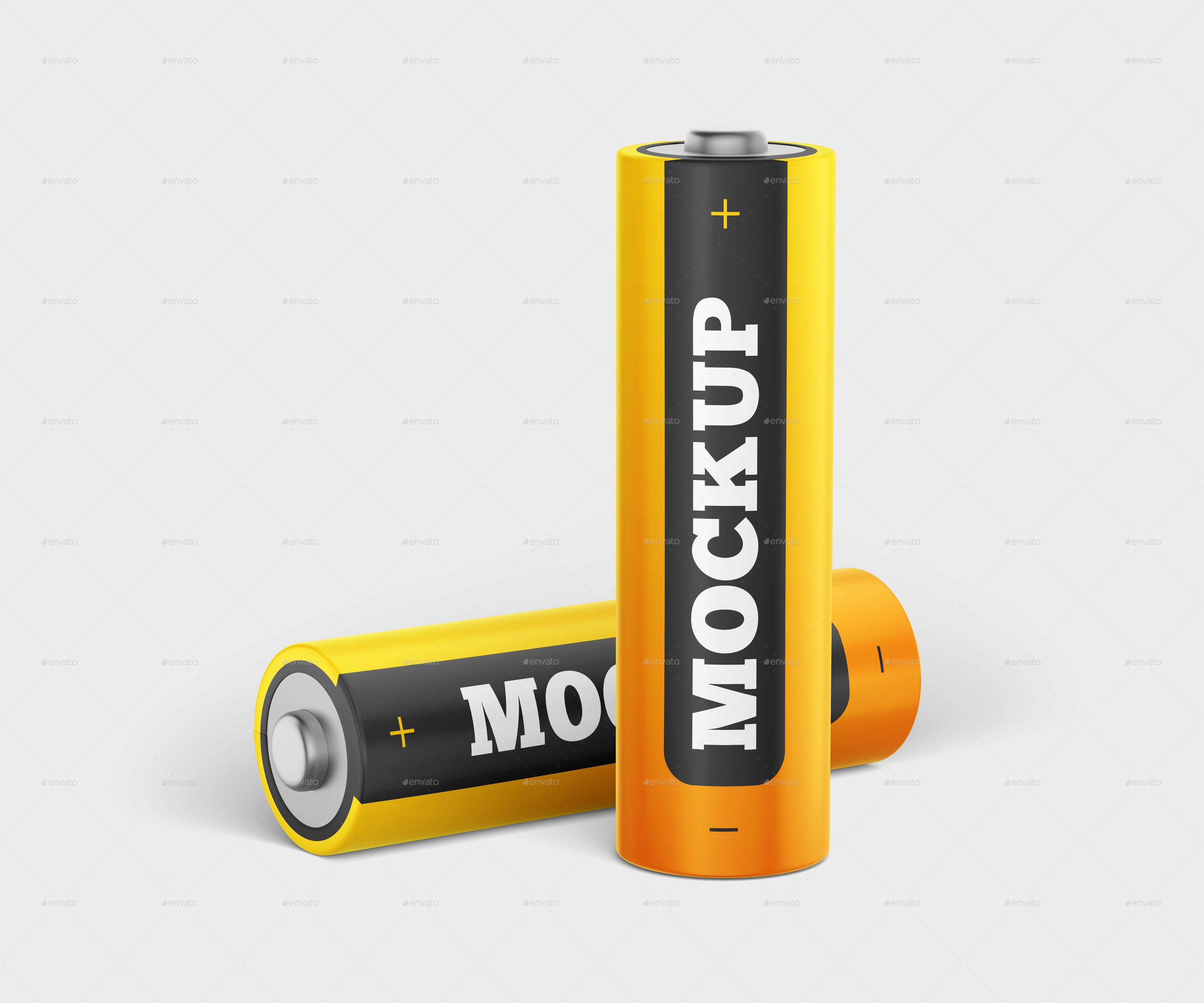 AA Battery Mockup Set, Graphics | GraphicRiver