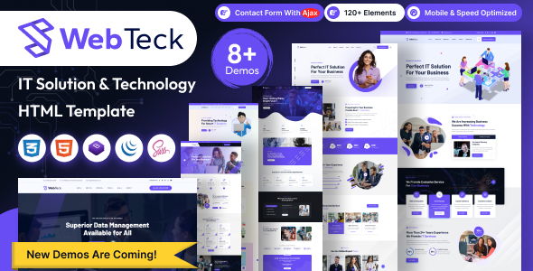 Webteck - IT Solution and Technology HTML Template by themeholy ...