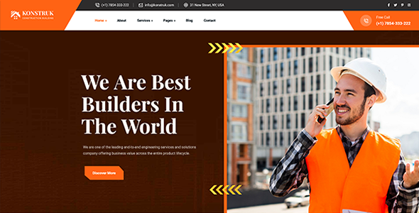 Konstruk - Construction WordPress Theme by rs-theme | ThemeForest