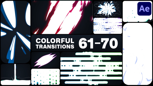 Colorful Transitions for After Effects, After Effects Project Files