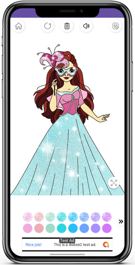 Princess Coloring Book For Kids with Admob + GDPR (Supports Android 13 or higher version) by ...