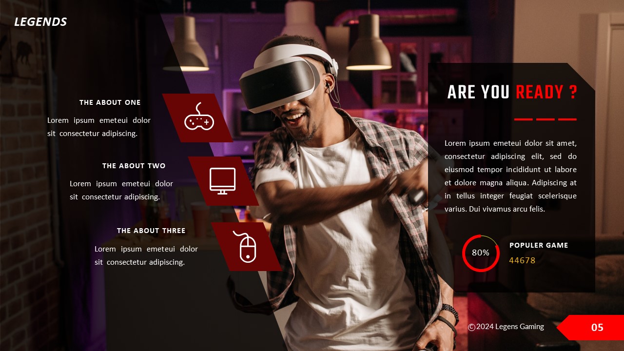 Legends - Esport Gaming Keynote Template, Presentation Templates ...