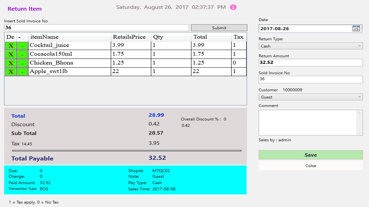 Rest POS - Restaurant Point of Sale WPF Application by dynamicsoft