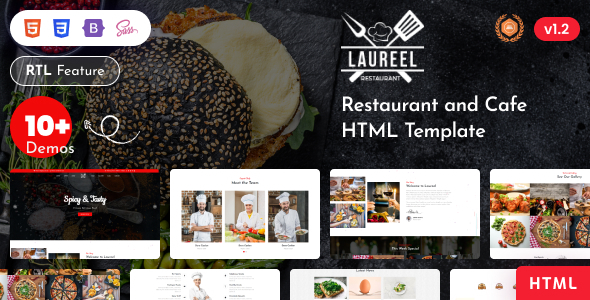 Laureel - Restaurant & Food Shop Bootstrap 5 Template by EnvyTheme