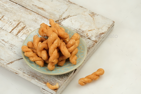 Kue Tambang or Untir untir is a traditional Indonesian cookies Stock ...