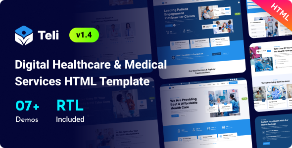 Teli - Digital Healthcare & Medical Services Bootstrap 5 Template by ...