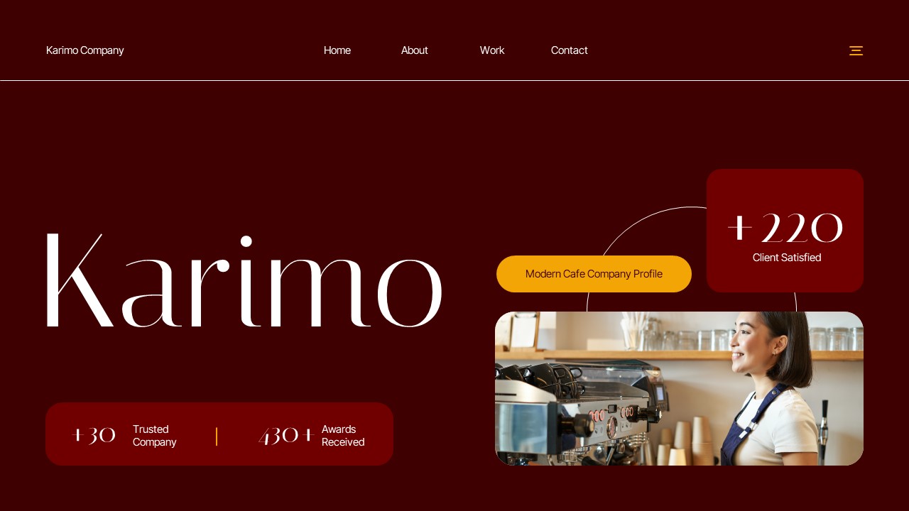 Karimo - Dark Red and Yellow Company Profile KEY Presentation ...