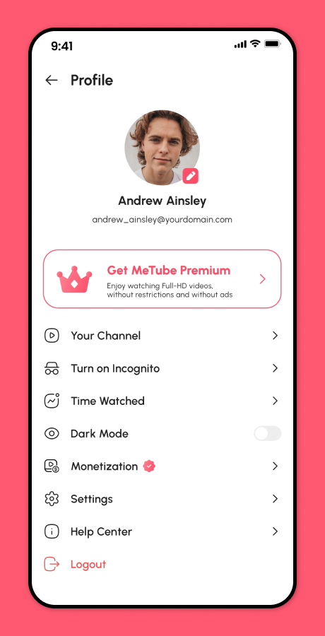Metube - Video sharing app, Youtube clone in Flutter | Android | iOS ...