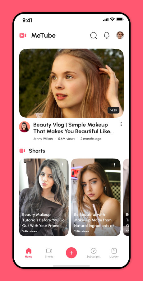 Metube - Video sharing app, Youtube clone in Flutter | Android | iOS ...