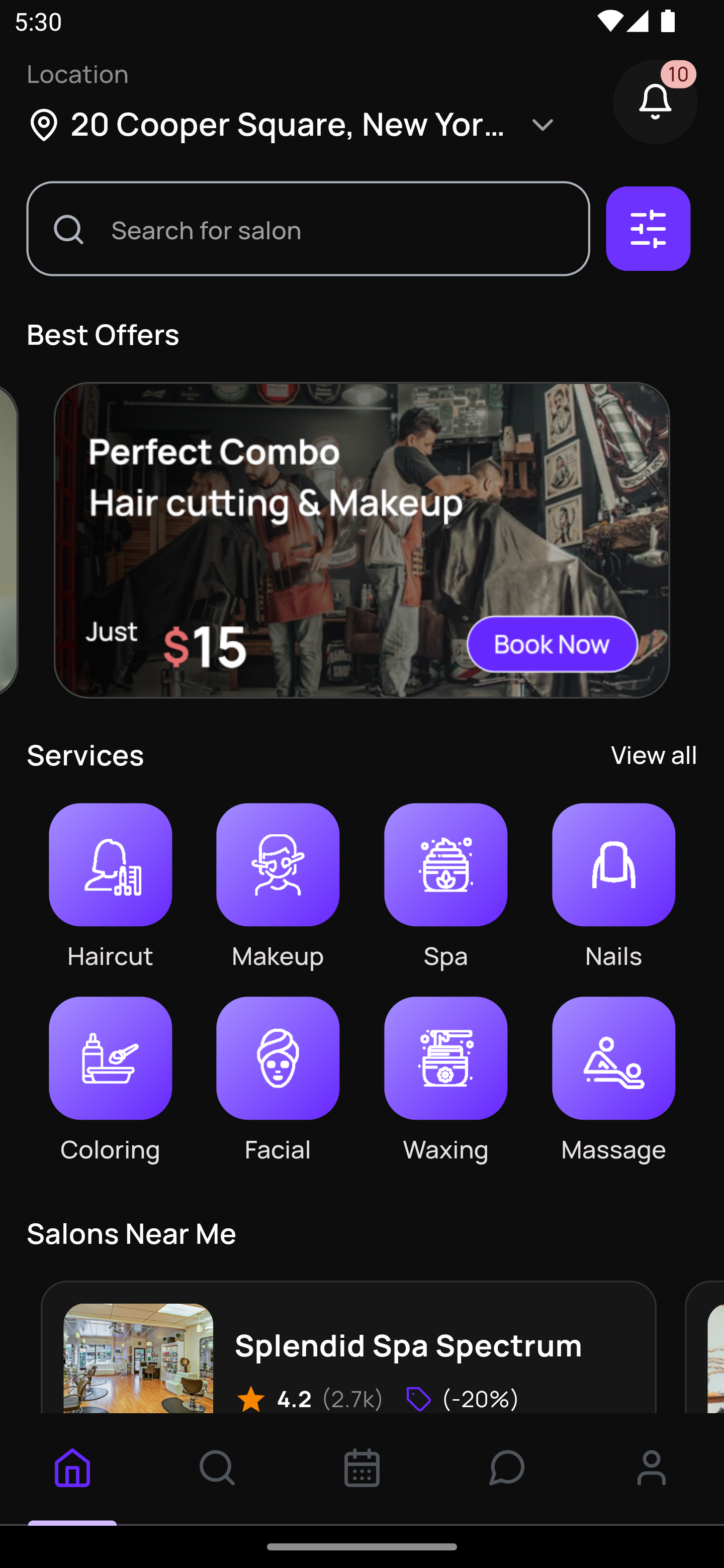 Beauty Book – Flutter Salon & Spa Booking App UI Template by devcraftify