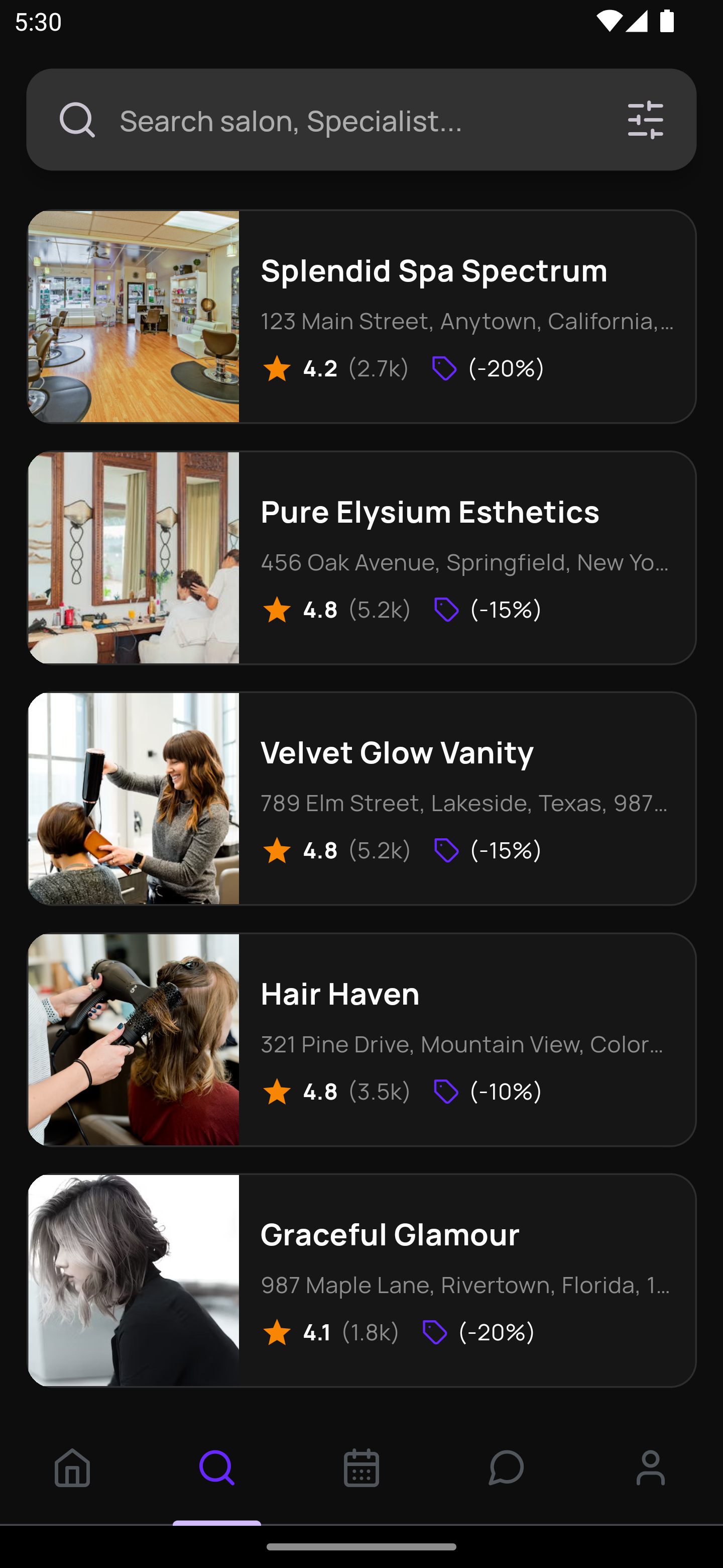 Beauty Book – Flutter Salon & Spa Booking App UI Template by devcraftify