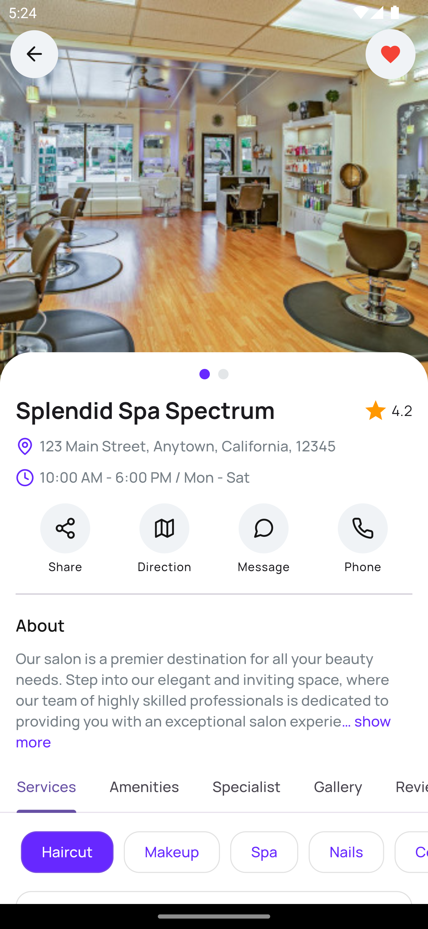 Beauty Book – Flutter Salon & Spa Booking App UI Template by devcraftify