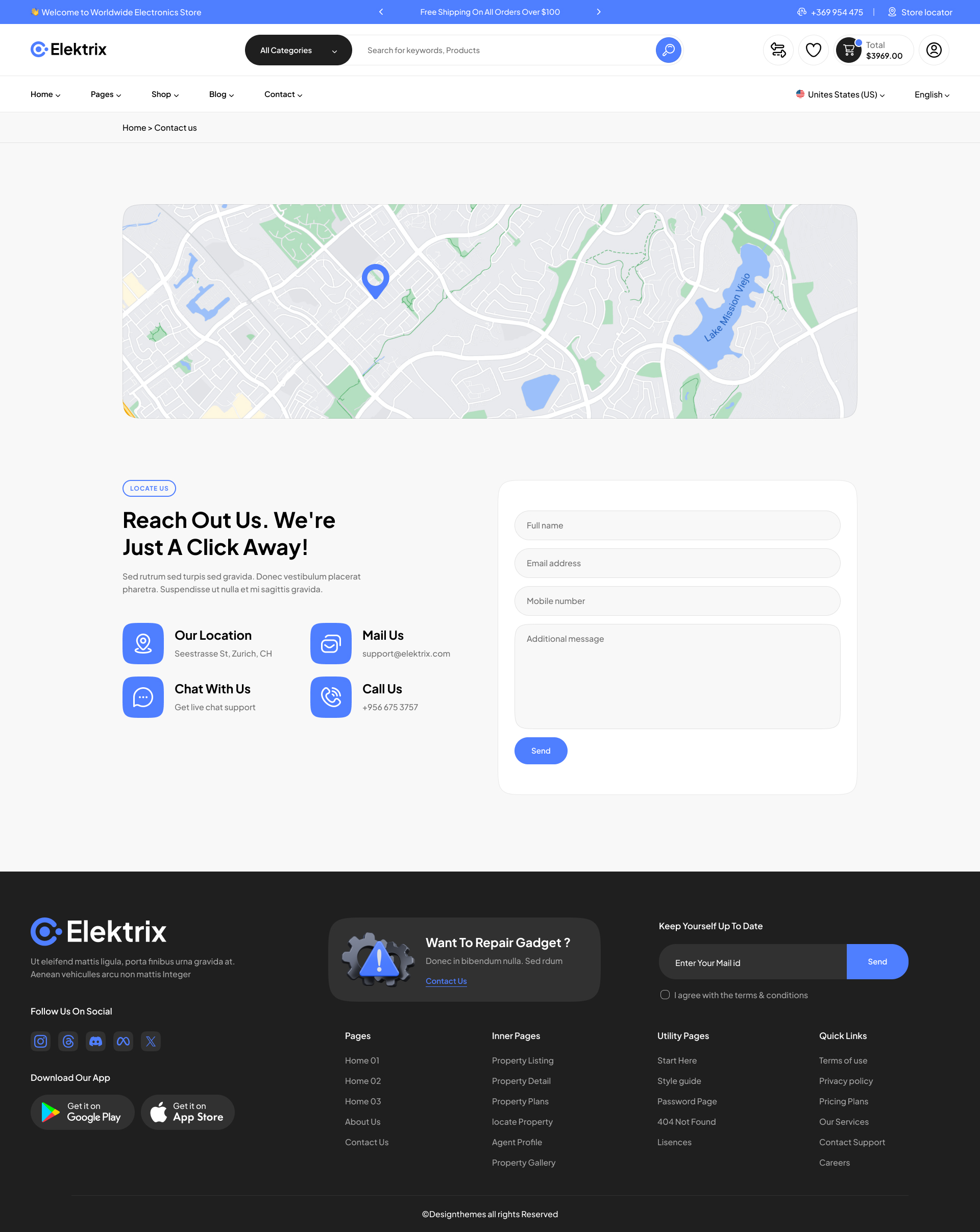Elektrix - Multipurpose Electronics Store Figma Template by BuddhaThemes