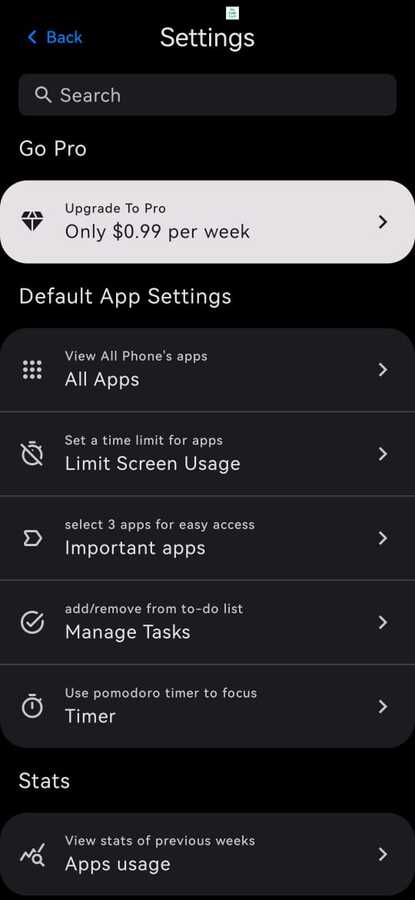 Minimal Launcher - Digital Detox - Screen time stats by karimsinouh