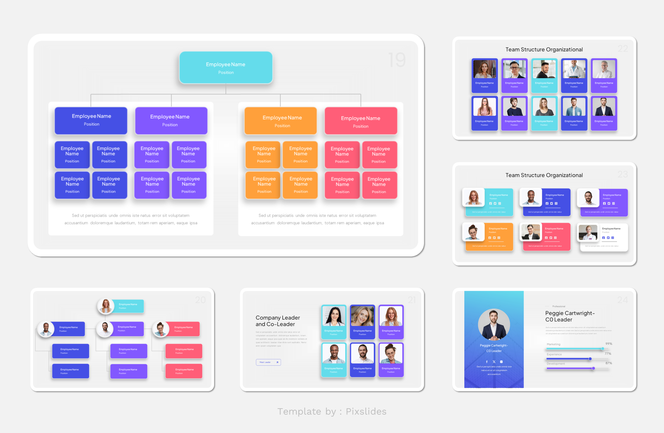 Org Chart - Organizational Chart and Hierarchy Keynote Presentation ...
